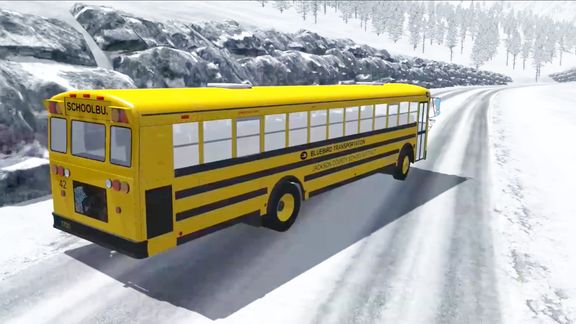 BeamNG:校车,小跑车和超载货车过弯不减速事故,模拟真实车祸