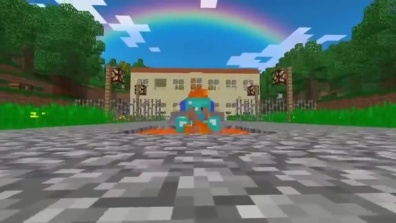 游戏 我的世界MC 两种形态的房子