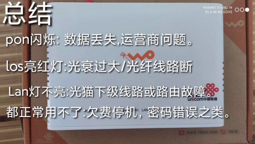 教你从光纤猫快速判断家庭宽带故障。