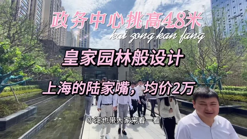 合肥政务中心,类似上海的陆家嘴,挑高4.8米,皇家设计