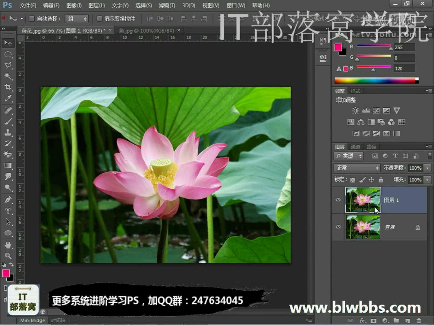 PS教程PS抠图PS调色PS合成PS动画PS特效PS自学视频:打造水墨画...
