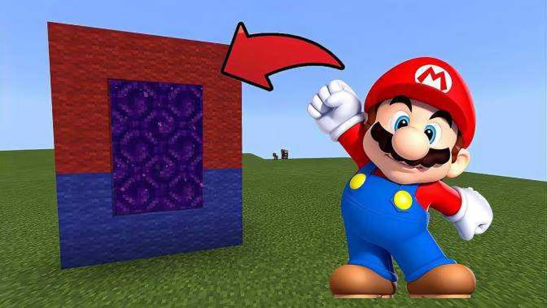 我的世界:制作传送到超级马里奥的传送门