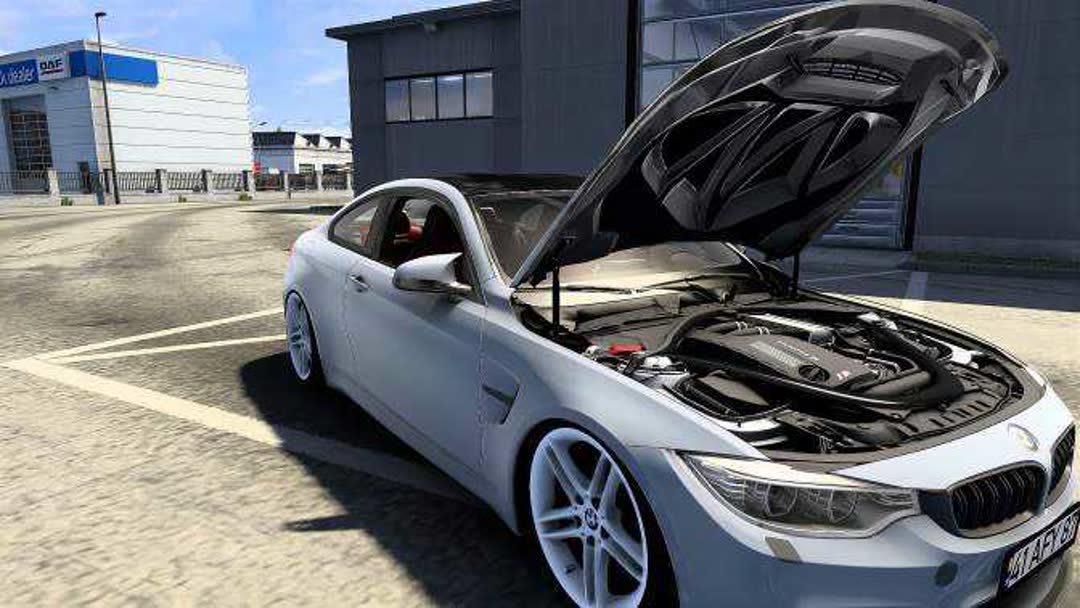 欧卡2-小车MOD推荐:别摸我BMW-M4,打开引擎盖的那一刻你就赢了