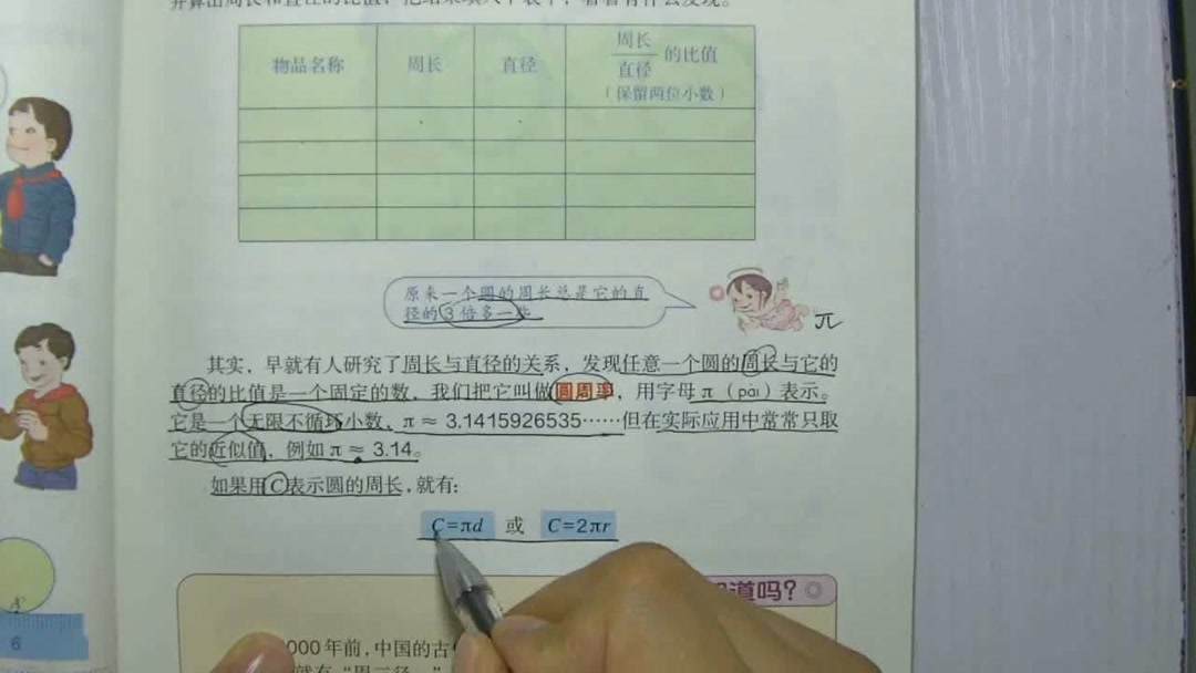 第五单元圆课时2圆的周长