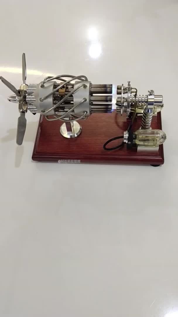16缸斯特林发动机模型@抖音小助手