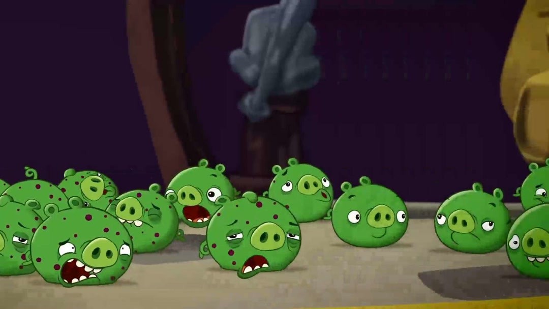 愤怒的小鸟之快速传染的感冒,小猪们全军覆没