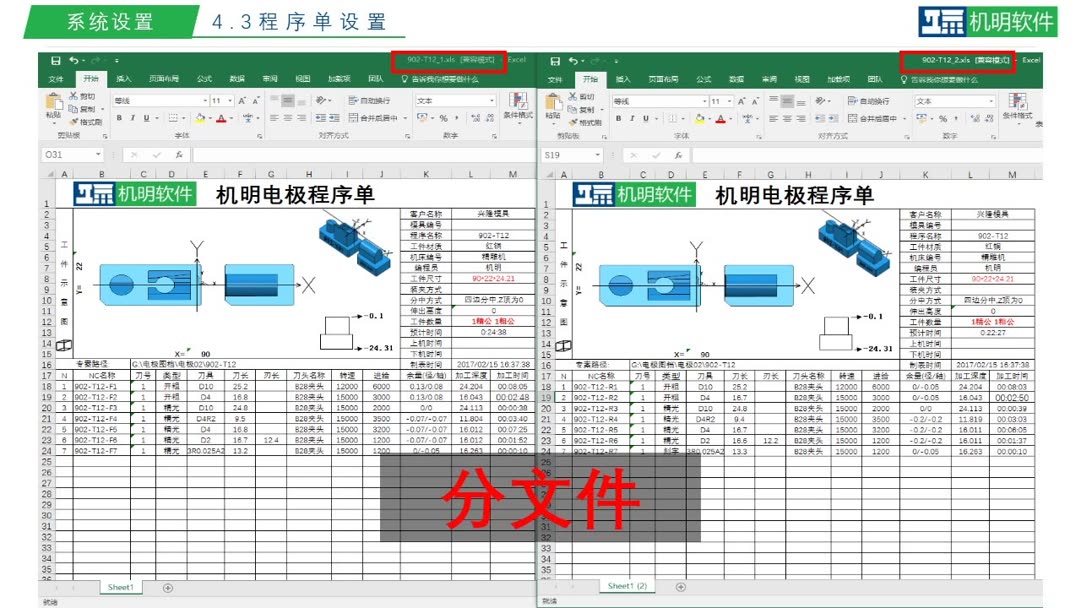 机明自动编程19.第四章、03.程序单模板