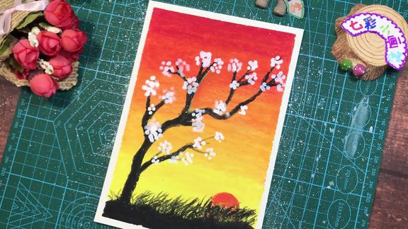 油画棒风景画,一看就会系列