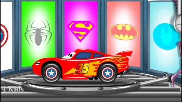 卡通车动画 小汽车换上个性的外套,跑到外面去嘚瑟