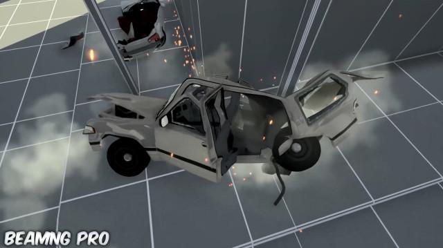 汽车事故模拟,两车十字路口相撞!太恐怖