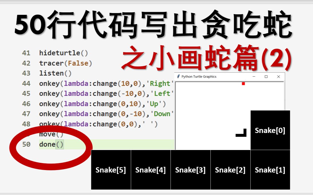 【python游戏编程】 贪吃蛇(2) 队列与循环 (简介有代码)