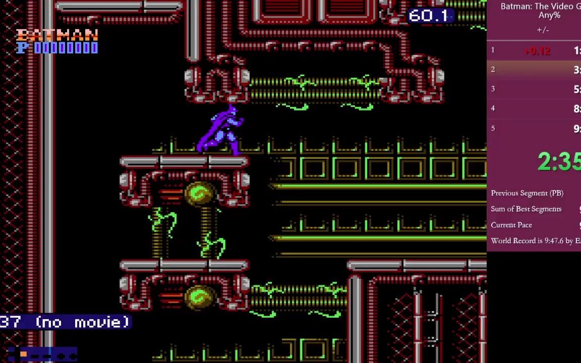 FC蝙蝠侠速通 Batman The Video Game(NES) in 9.56