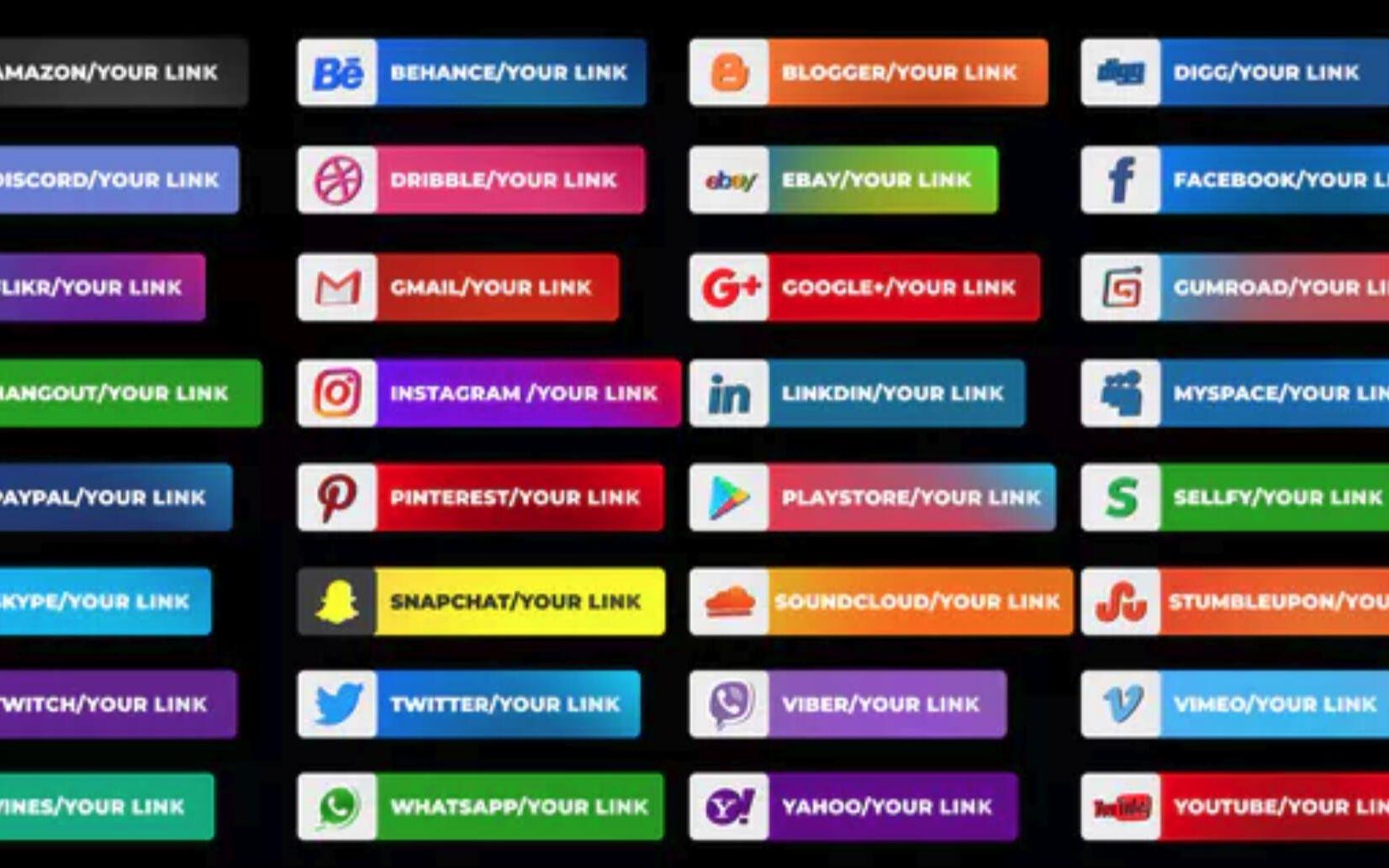 【Pr模板】社交媒体分享简约字幕条动画视频模板