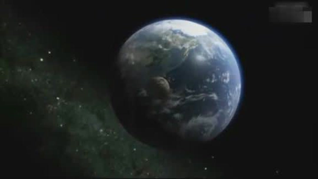 看地球被小行星撞击地球后的画面,太吓人了