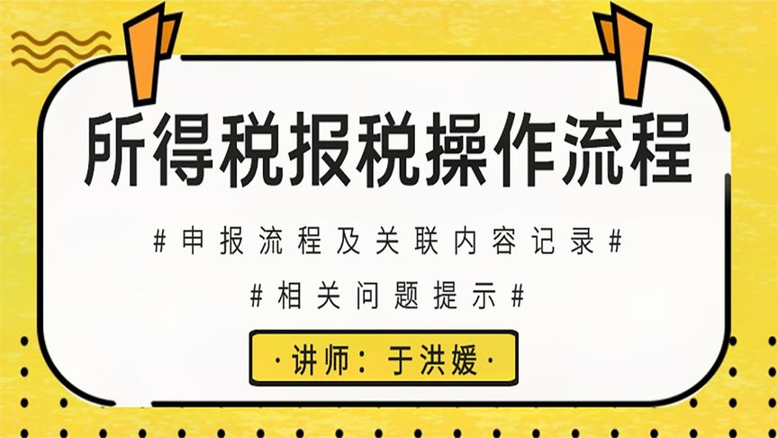 所得税报税操作流程
