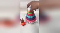 音乐不倒翁套圈玩具,真的不会倒,真好玩