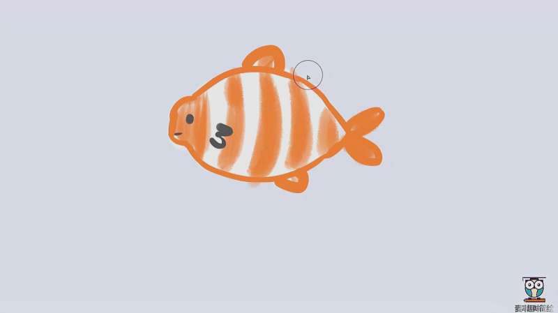 幼儿简笔画之小鱼,进入绘画的入门基础学习,没事的时候练习一下