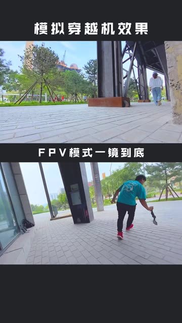 稳定器+手机 模拟穿梭机拍摄?也不是不可能!小姐姐走路的样子帅吗 #...