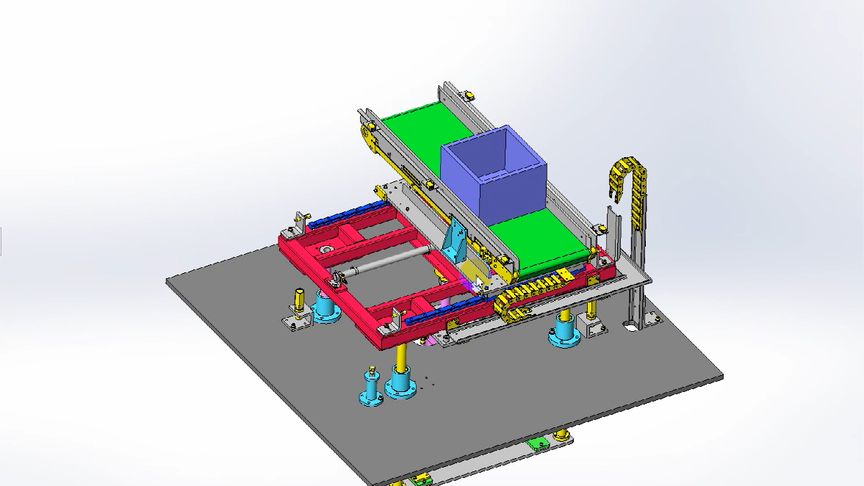 皮带分拣两轴结构设计,分拣如何高精度定位?