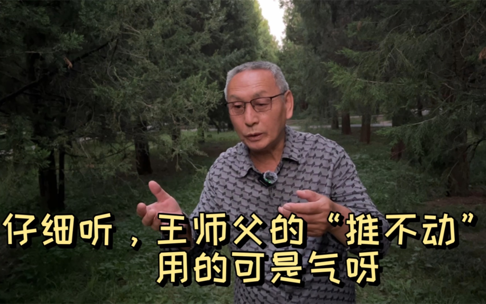 王师父的“推不动”,用的可是气呀