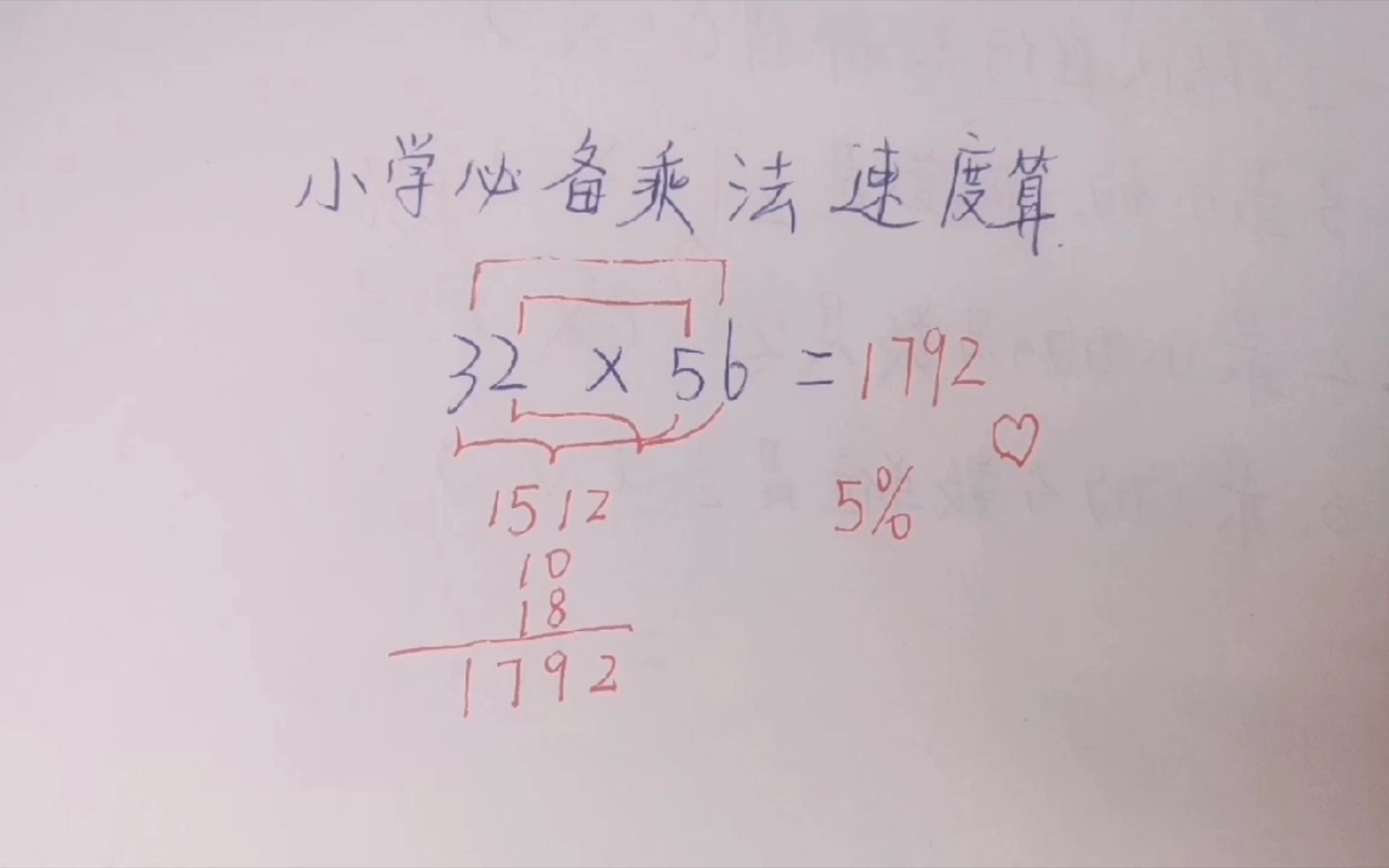 小学必会乘法速算技巧