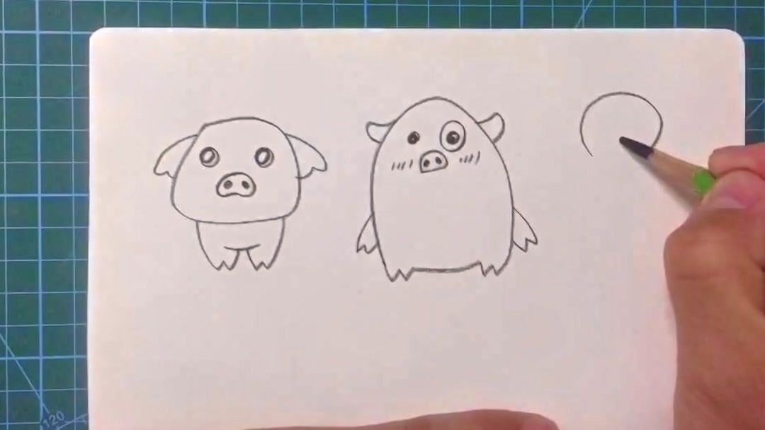 简笔画牛的画法,创意简笔画素材大全、教程全集