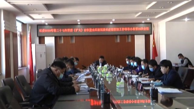 全区新冠肺炎疫情防控工作领导小组第28次会议