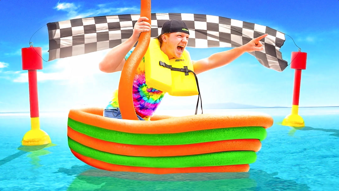 谁制作的小船更快?新奇趣味挑战,一起来见识下!