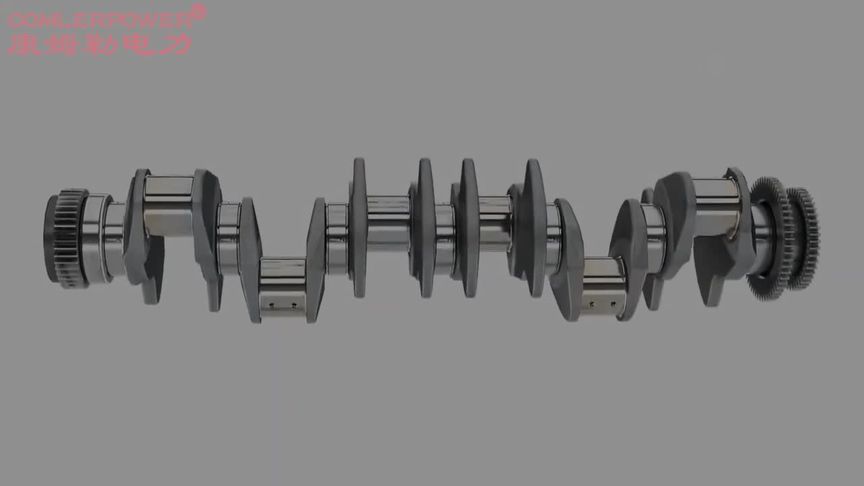 油站用低噪音发电机组 国产大型发动机 三维动画