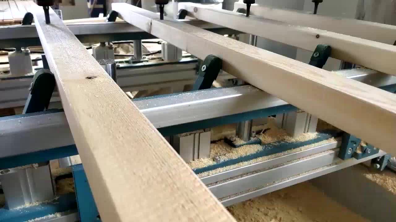 自动打孔机 实木打孔机操作过程(1)