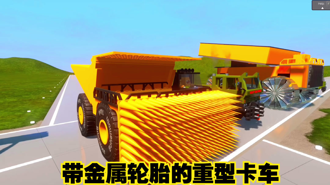 乐高游戏:改造6辆重型卡车进行速度赛测试跟PK赛测试!