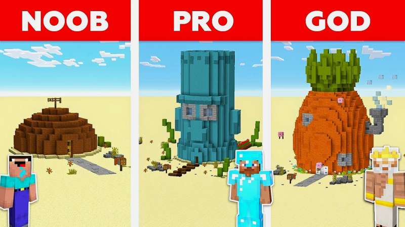 我的世界战斗动画:海绵宝宝之家挑战