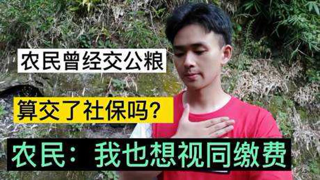 城里老人工龄算视同缴费,农民交几十年公粮,也可以算缴费了吗?