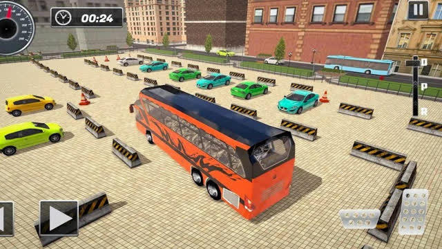 汽车模拟器《巴士游戏》,现代巴士驾驶经典停车