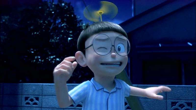 哆啦A梦从口袋拿出竹蜻蜓,给大雄带上后,结局也太搞笑了