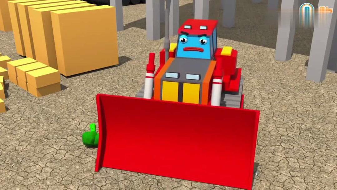 挖掘机儿童电影-黄色挖掘机-超级收藏-儿童卡通