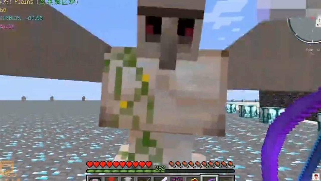 我的世界做出瓶药水把他扔给怪物,瞬间变大实在壮观,有些可