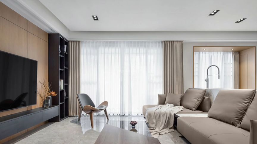 装修设计案例丨现代简约风丨经典黑白灰丨150㎡方案