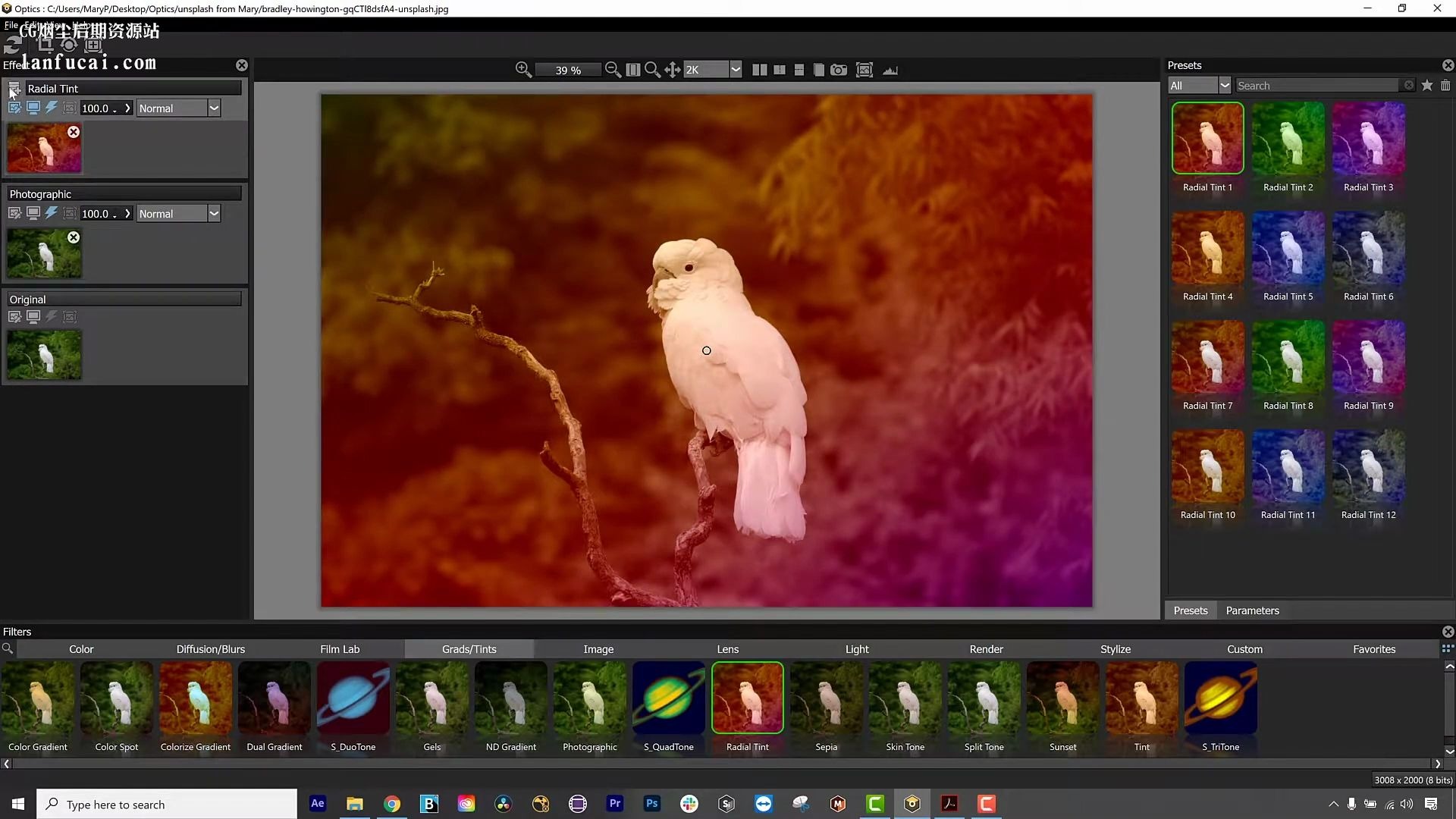 Optics快速入门使用教程【CG烟尘后期资源站】lanfucai.com