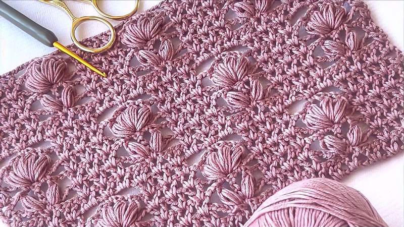 精美的钩针3D花朵图案,织毛衣、披肩和毛毯都不错,简单漂亮