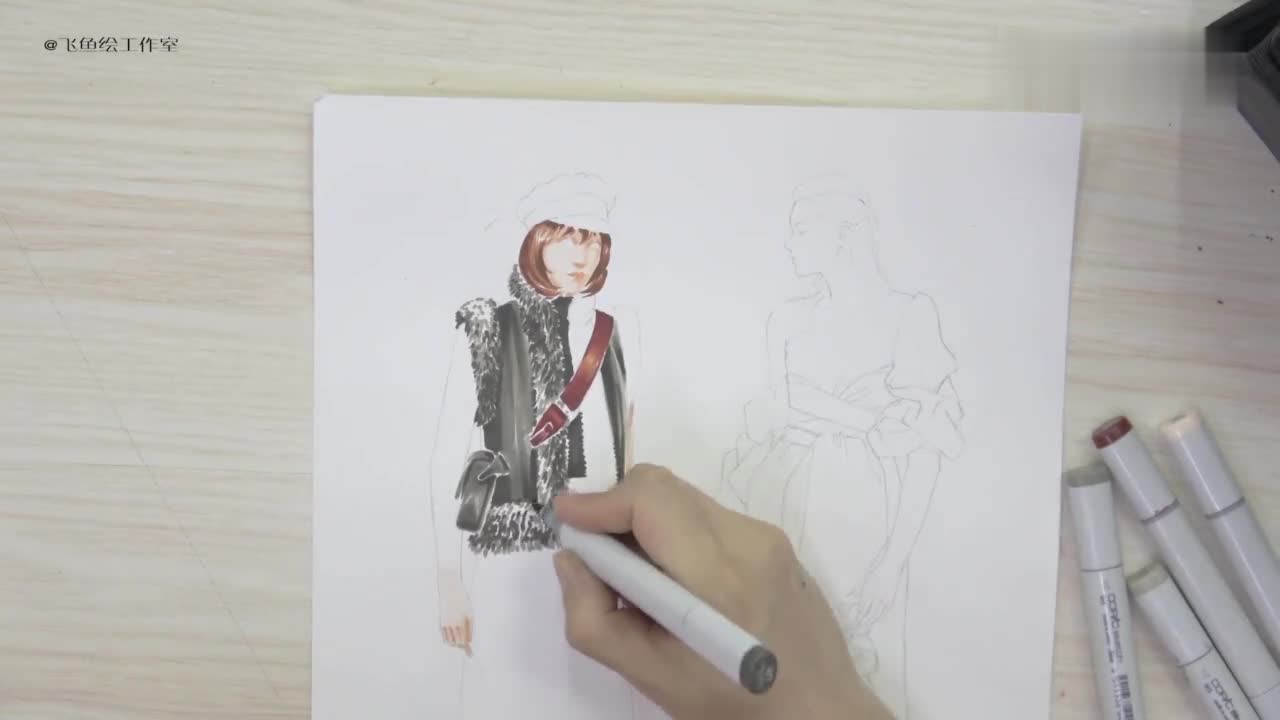 服装设计:服装效果图设计图以及上色技巧