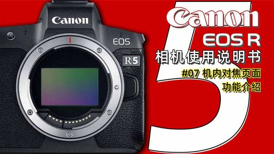 佳能R5/R6 对焦页面内容与功能介绍 相机使用说明书