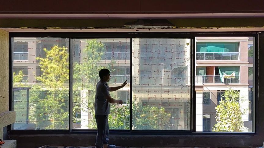 大阳台装上这款落地全景推拉窗又通风又美观#高端门窗定制