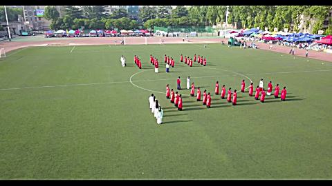 陕西师大附中62届运动会开幕式汉服表演