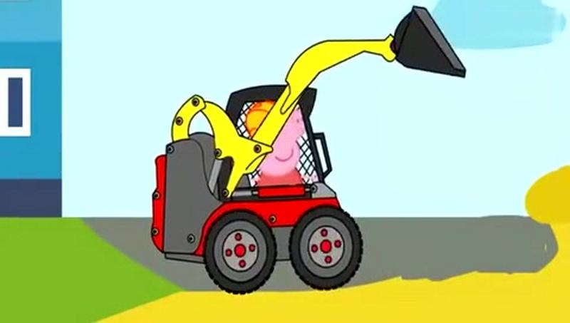 挖掘机视频表演动画大全小卡车推土机、起重机、挖掘机_生活「高