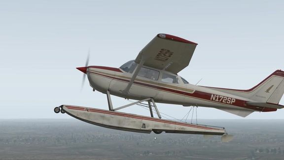 驾驶螺旋桨飞机,成功降落!