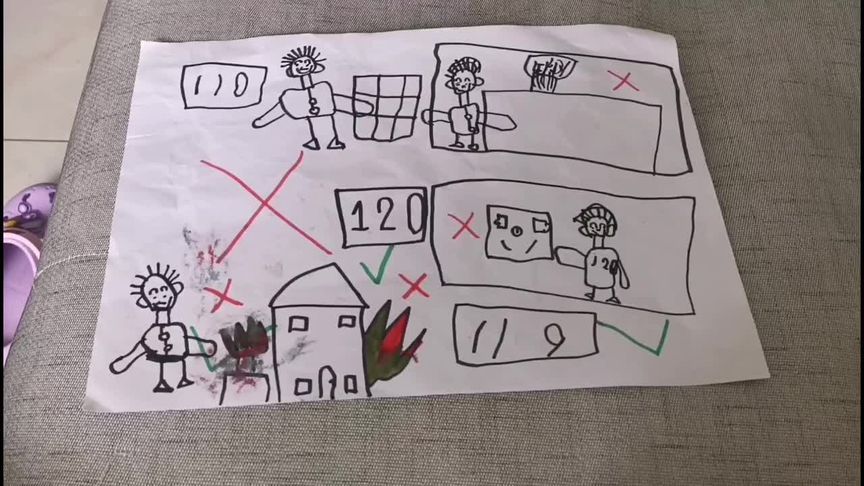 自己画的,自己解读ߘ�#幼儿园 #儿童绘画 #抖音小助手