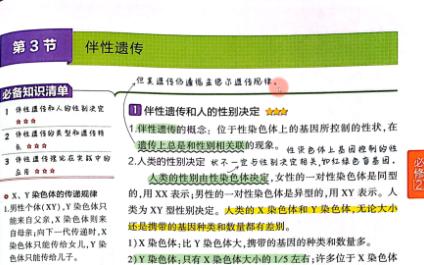 【2023生物必刷题】P77中---伴性遗传-概念课