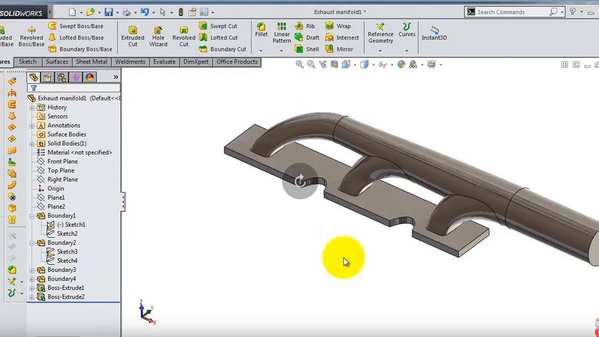 SOLIDWORKS 边界-基本体使用方法