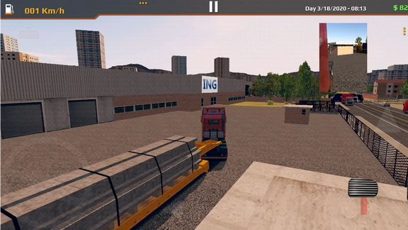 世界卡车模拟器:水泥住运输,三桥太稳了～